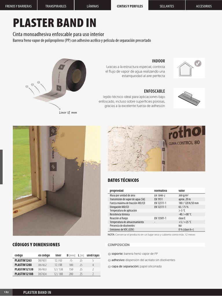 PLASTER-BAND Es | PDF | Agua | Vapor de agua
