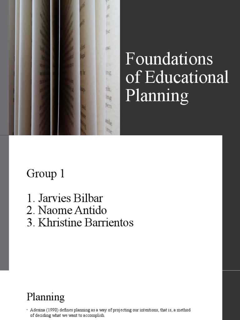 Educational Planning Foundations | PDF | Sociology | Demography