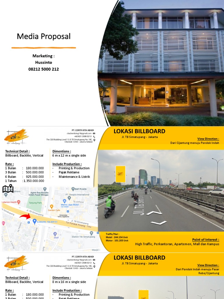 Billboard Advertising Proposal | PDF | Mass Media | Brand Management
