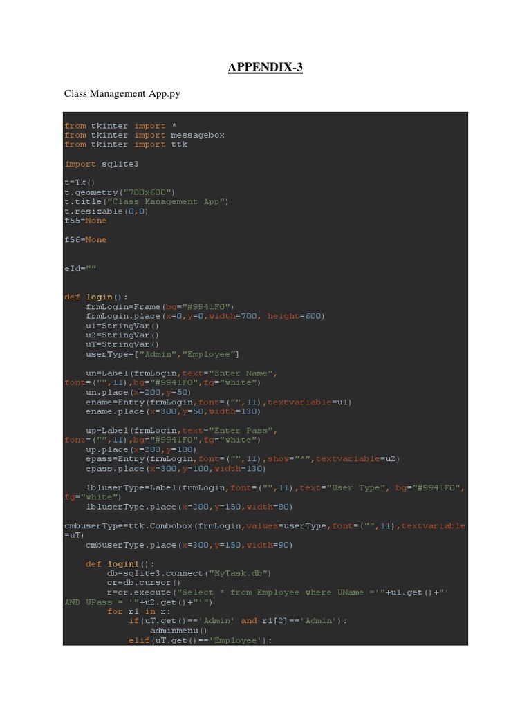 Appendix 3 Pdf Software Engineering Computing