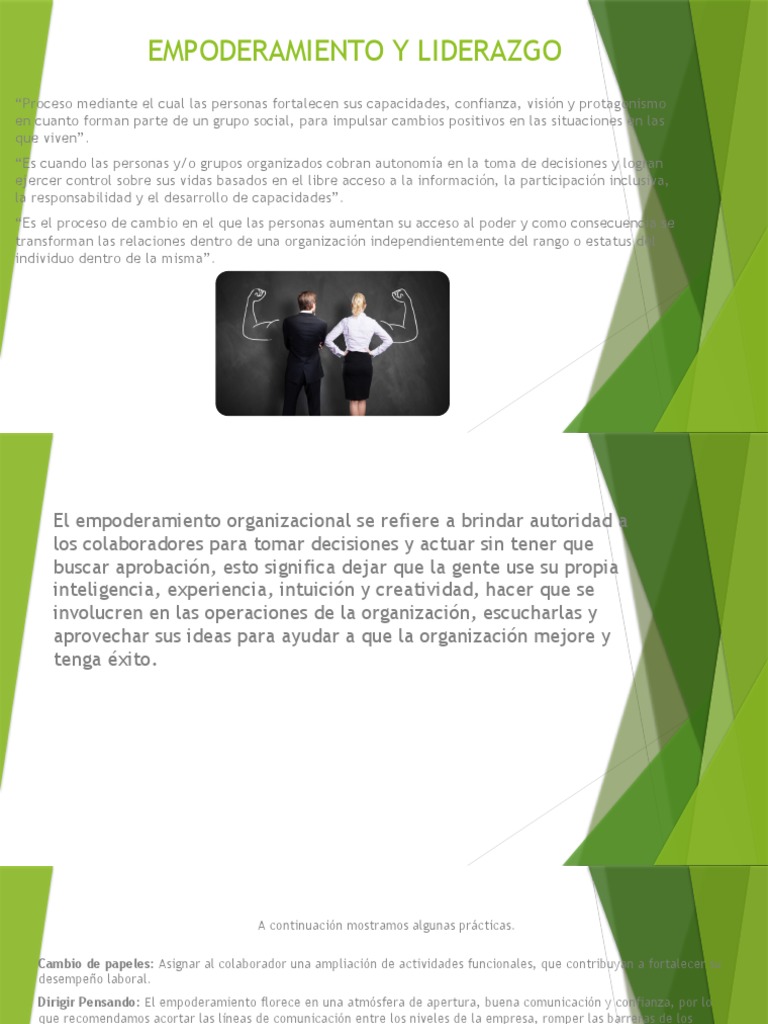 Estrategias de Empoderamiento Laboral | PDF | Empoderamiento | Liderazgo