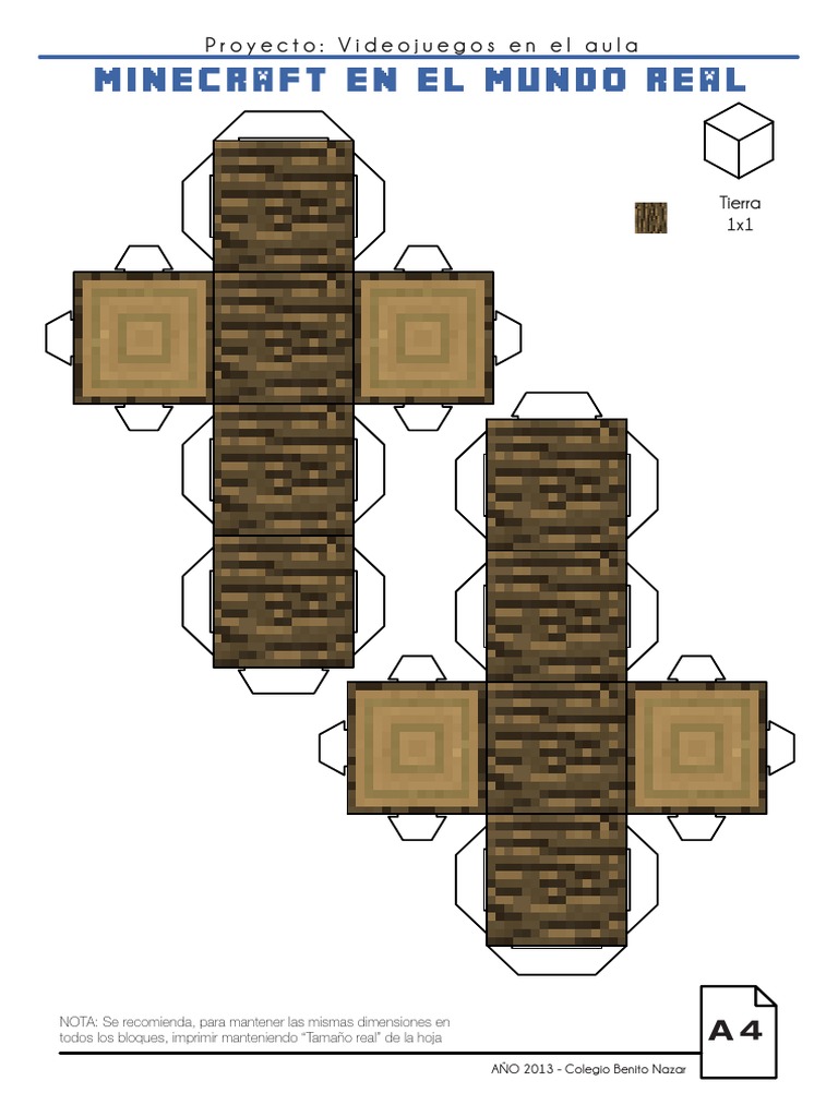 Bloques De Minecraft Para Imprimir 🧲 Bloques Magnéticos / Cubos