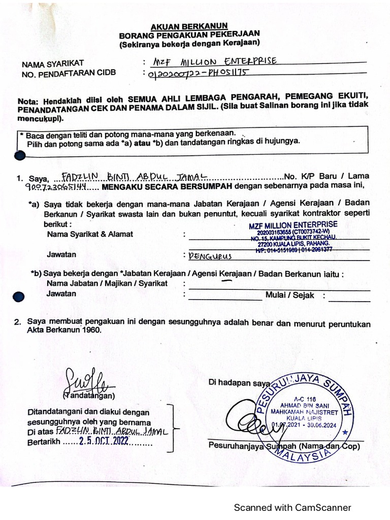 AKUAN BERKANUN FADZLIN | PDF