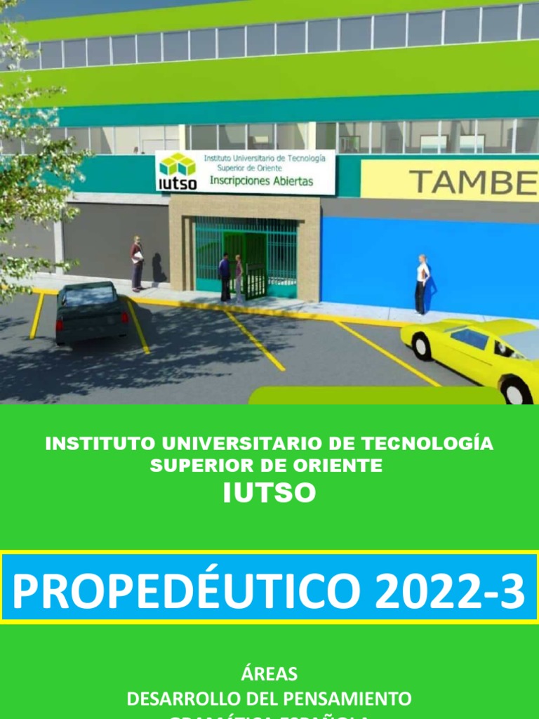 Propedéutico 2022 Iutso | PDF | Pensamiento | Palabra