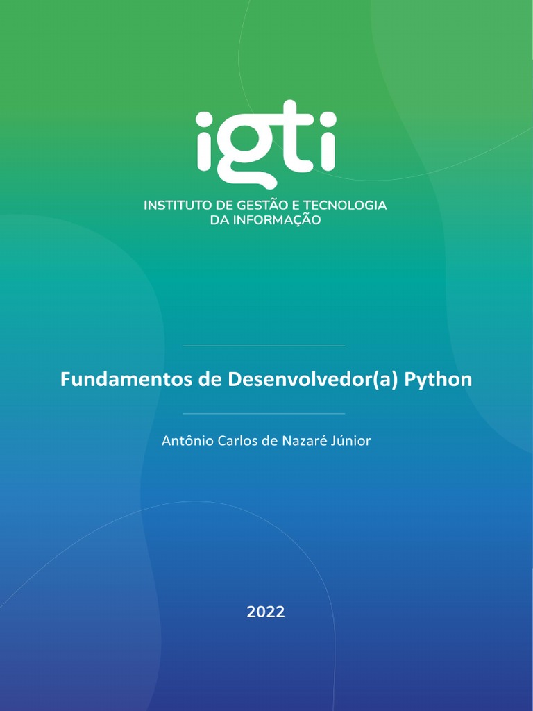 Apostila Módulo 1 Bootcamp Desenvolvedor A Python Pdf Python Linguagem De Programação 5642