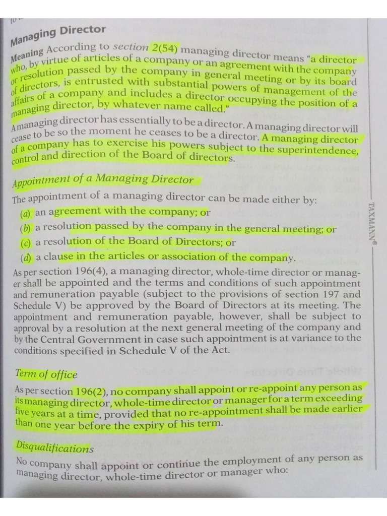 Managing Director | PDF