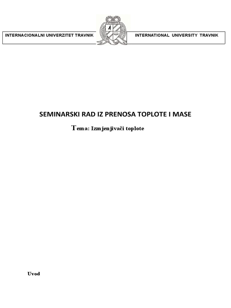 Prenos Toplote I Mase | PDF