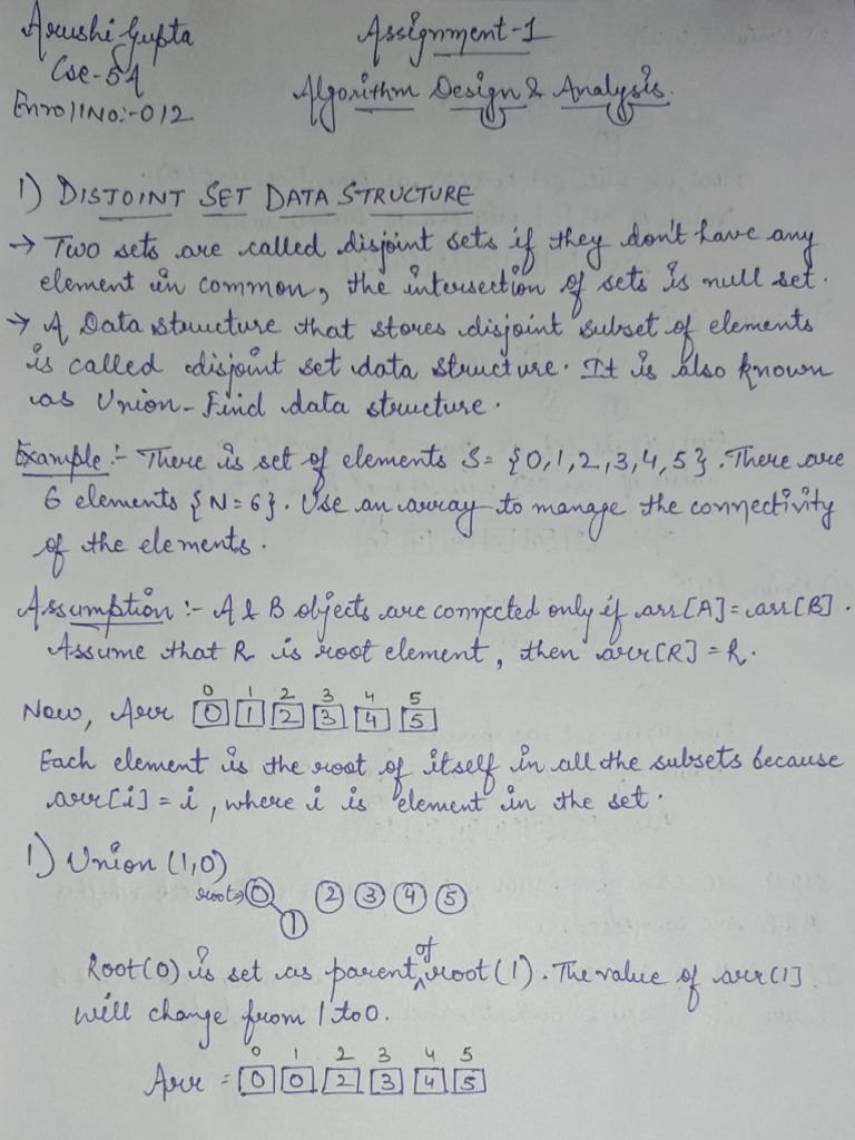 Disjoint Set Data Structure Overview | PDF