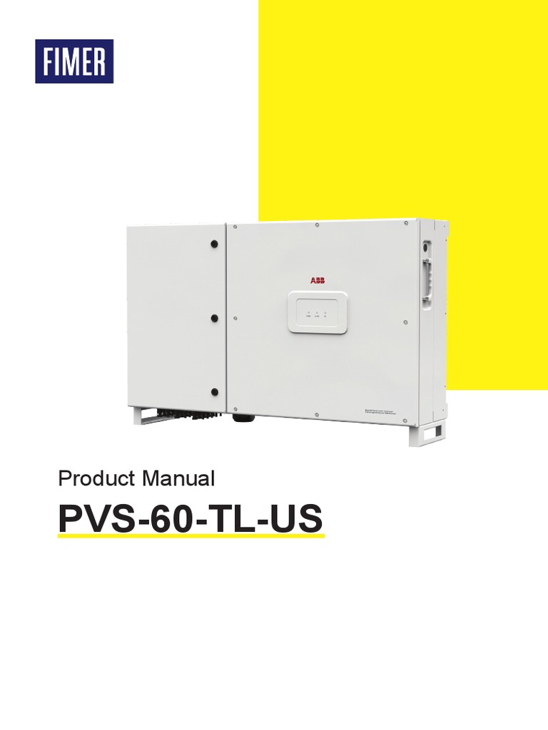 Pvs 60 Tlus | PDF | Power Inverter | Switch