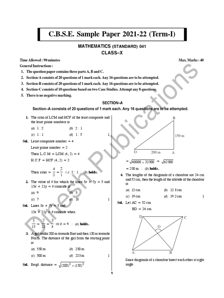 Mathematics 10 | PDF | Area | Geometry