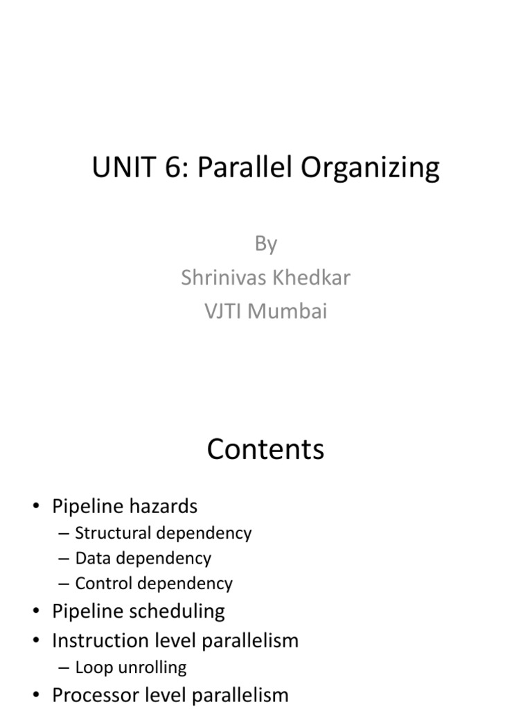 Unit 6 Part1 Ilp | PDF | Central Processing Unit | Parallel Computing