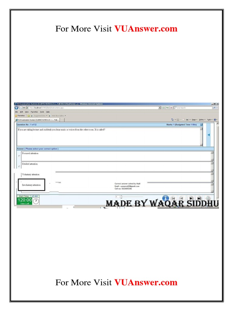 CS408 Final Term Past Papers by Waqar Siddhu File 1 | PDF | Lifestyle