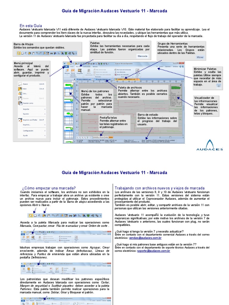 Guía de Migración Audaces Vestuario 11 | PDF | Archivo de computadora ...