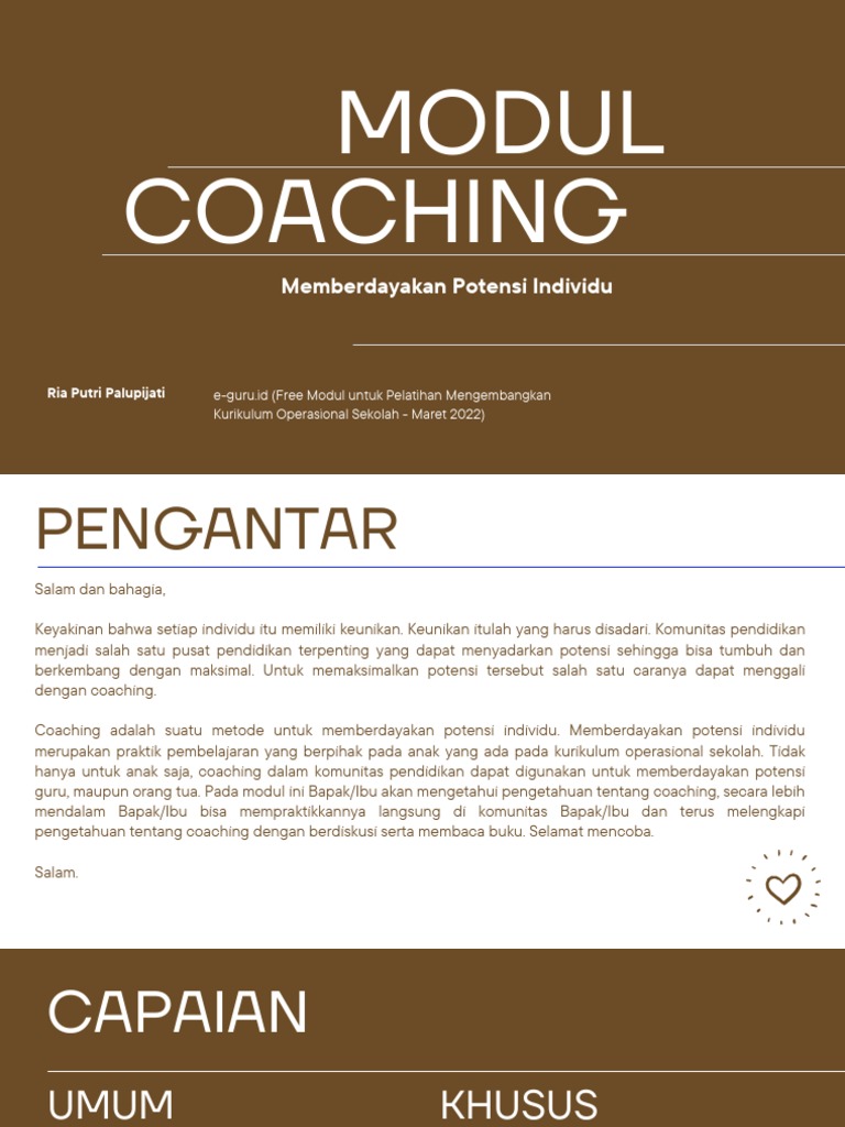 Modul Coaching | PDF