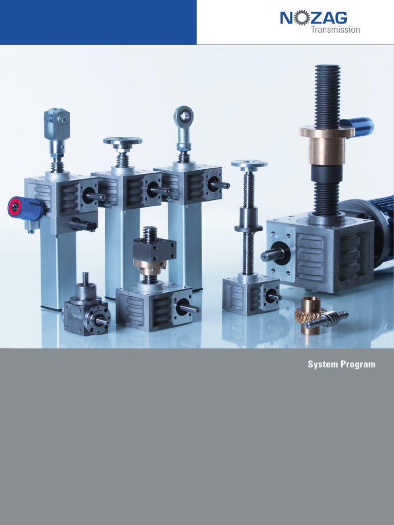 Nozag Spindels Systemkatalog 2015 e | PDF | Screw | Gear