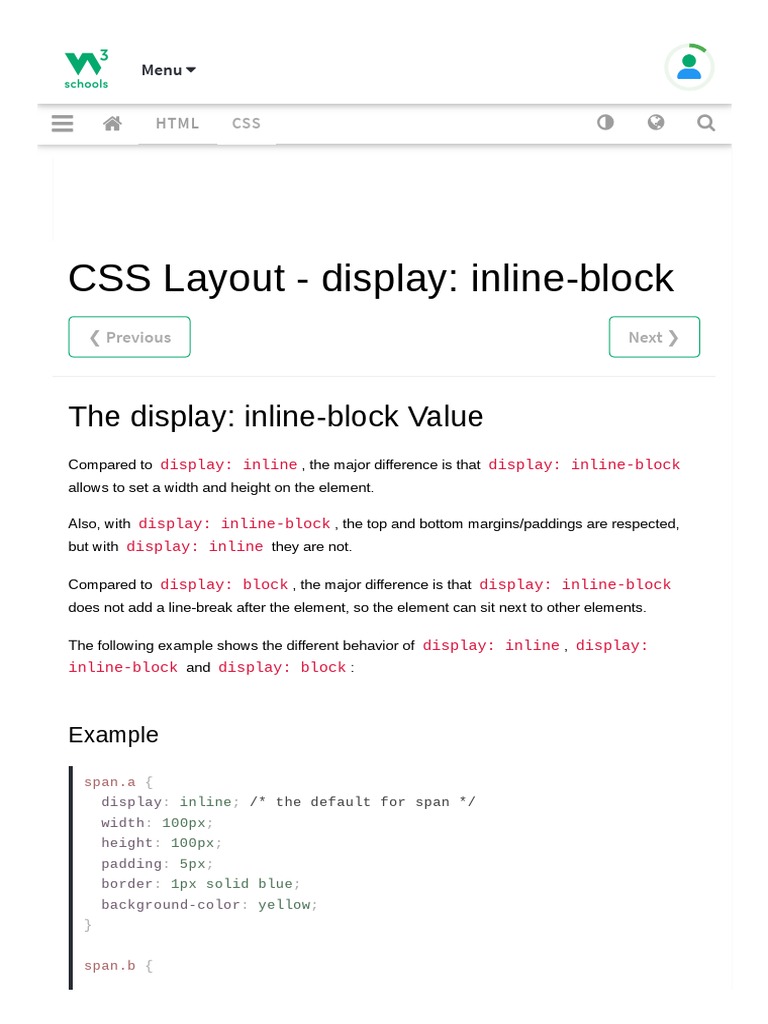 CSS Layout - inline-block | PDF | Bootstrap (Front End Framework) | J Query