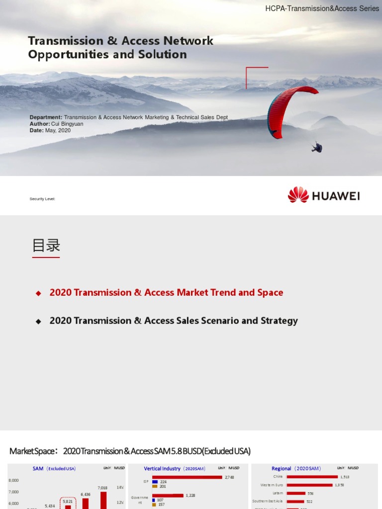 01 Transmission & Access Network Opportunities and Solution 0507 | PDF ...