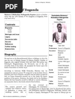 Chronological List of Kings of Rwanda | PDF | Tutsi | Rwanda