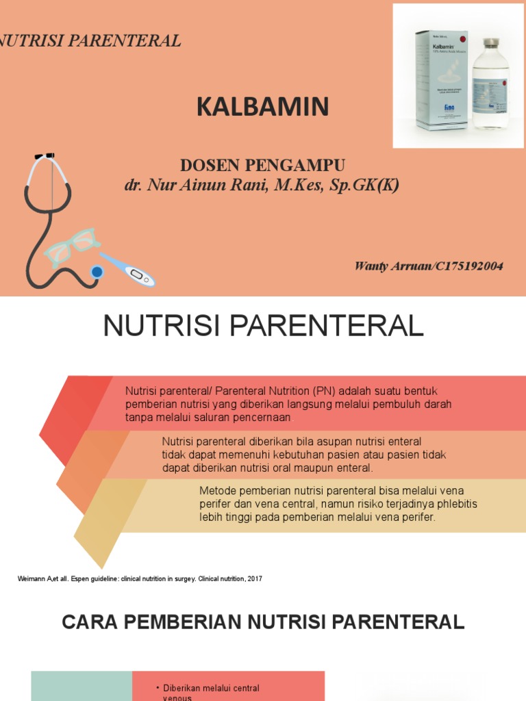 Nutrisi Parenteral Kalbamin 500 ml | PDF
