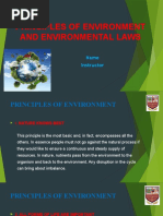 Seven Environmental Principles Explained | PDF | Ecosystem | Resource