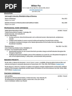 TransCelerate Abbreviated CV Template | PDF | Phases Of Clinical ...