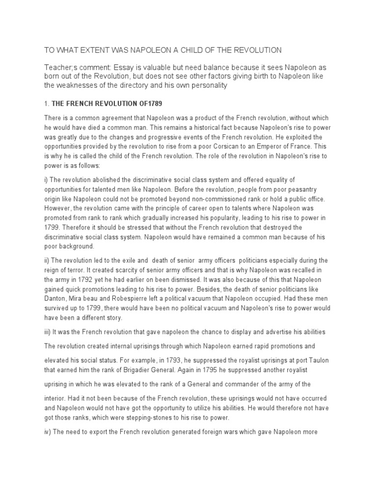 Factors Behind Napoleon's Rise to Power | PDF | Napoleon | French ...