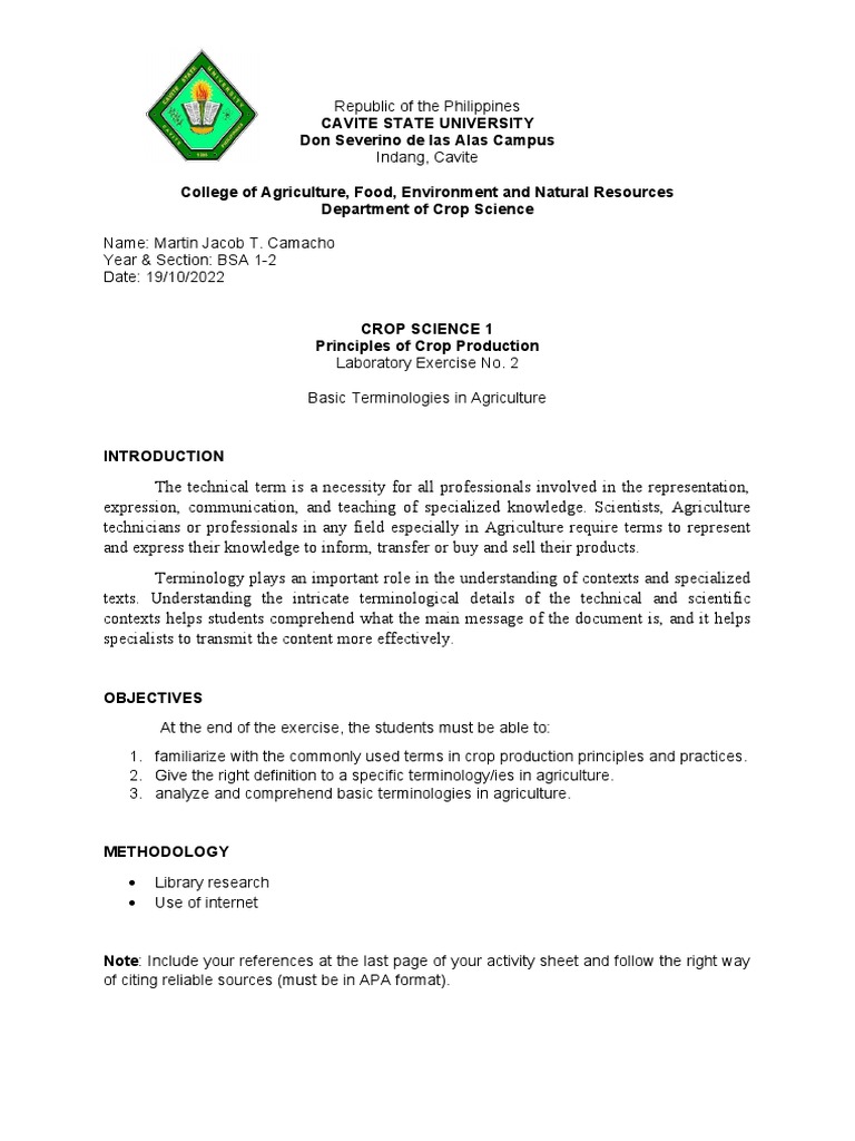 CRSC 1 - Lab 2 | PDF | Science