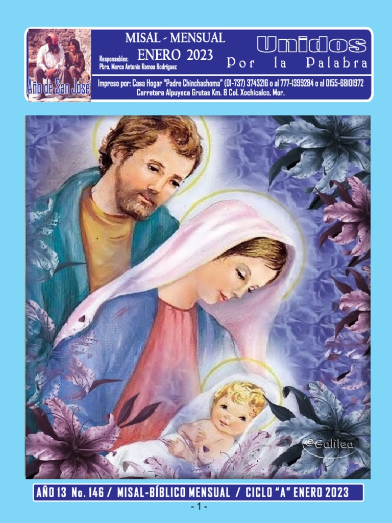 Misal Enero Español 2023 Ciclo A | PDF | María, madre de Jesús | eucaristía