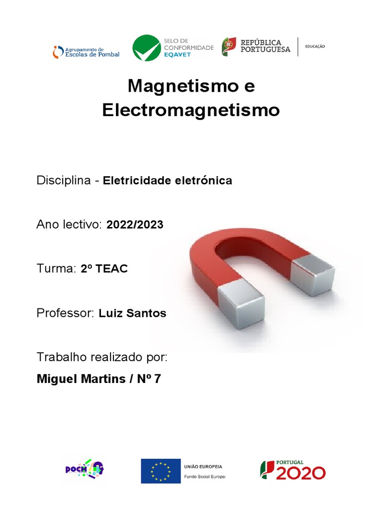 2 - Magnetismo e Eletromagnetismo | PDF | Ferromagnetismo | Campo magnético