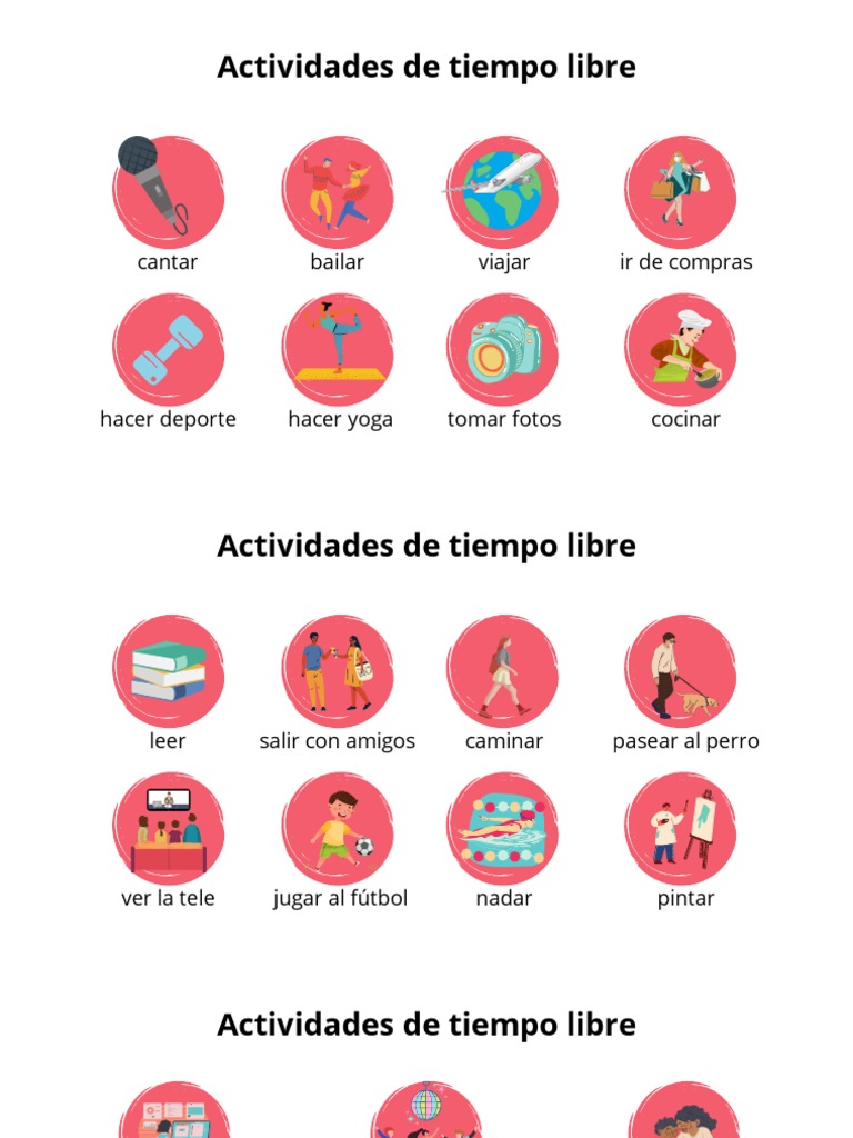 Mis Pasatiempos y Actividades Favoritas | PDF | Sintaxis | Morfología ...