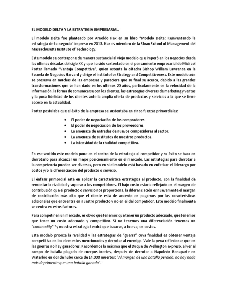 Modelo Delta | PDF | Business | Cliente