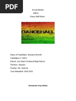 Social Studies Sba Topics | PDF | Lifestyle