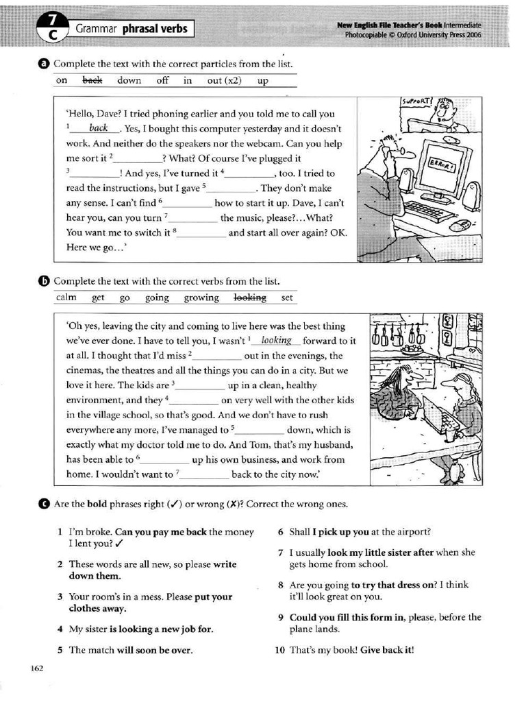 Phrasal Verbs - Exercise | PDF