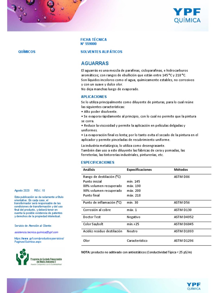 Aguarras | PDF | Destilación | Química