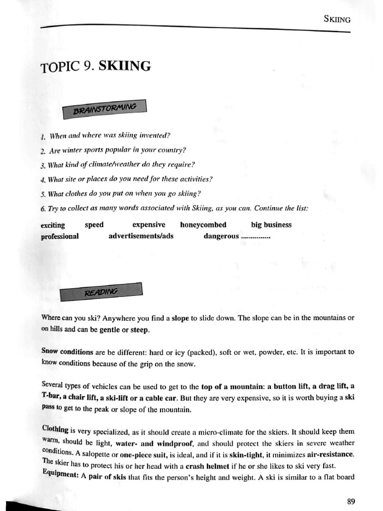 Skiing | PDF