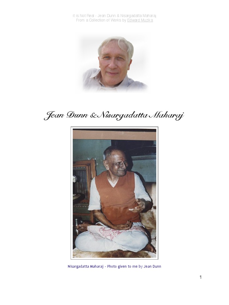 Jean Dunn's Insights on Nisargadatta | PDF | Spirituality | Nondualism