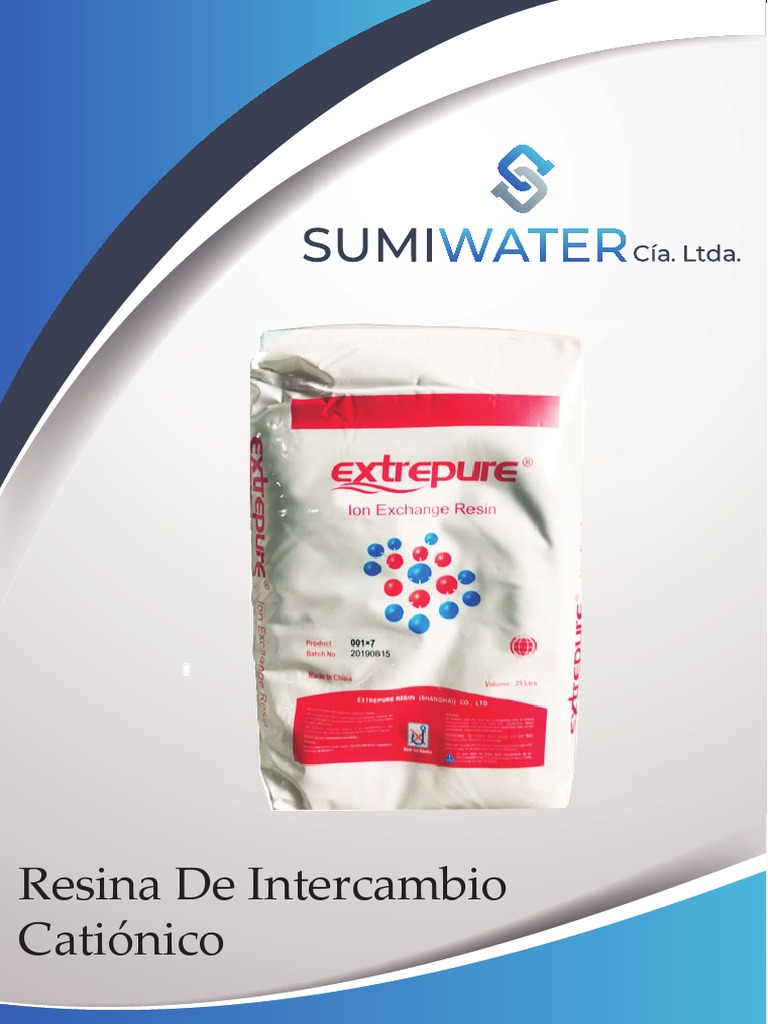 Ficha Tecnica Resina Cationica Extrepure | PDF | Ácido clorhídrico | Ácido