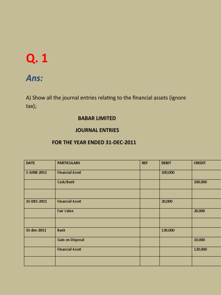 8567 1st Assignment | PDF | International Financial Reporting Standards | Debits And Credits