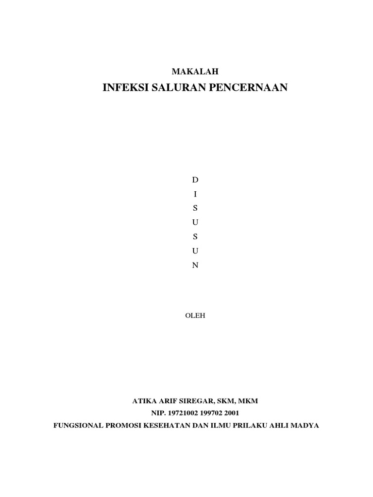 Makalah Diare 2022 | PDF