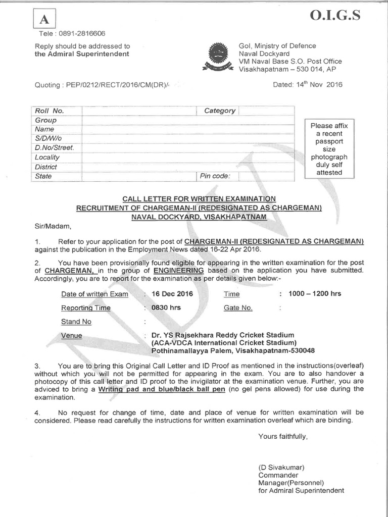 Attachment 2-Call Letter | PDF