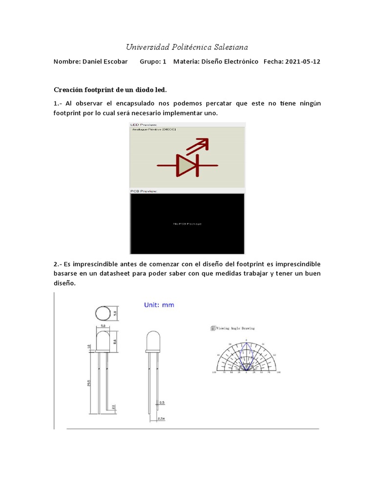 Footprint Diodo Led | PDF