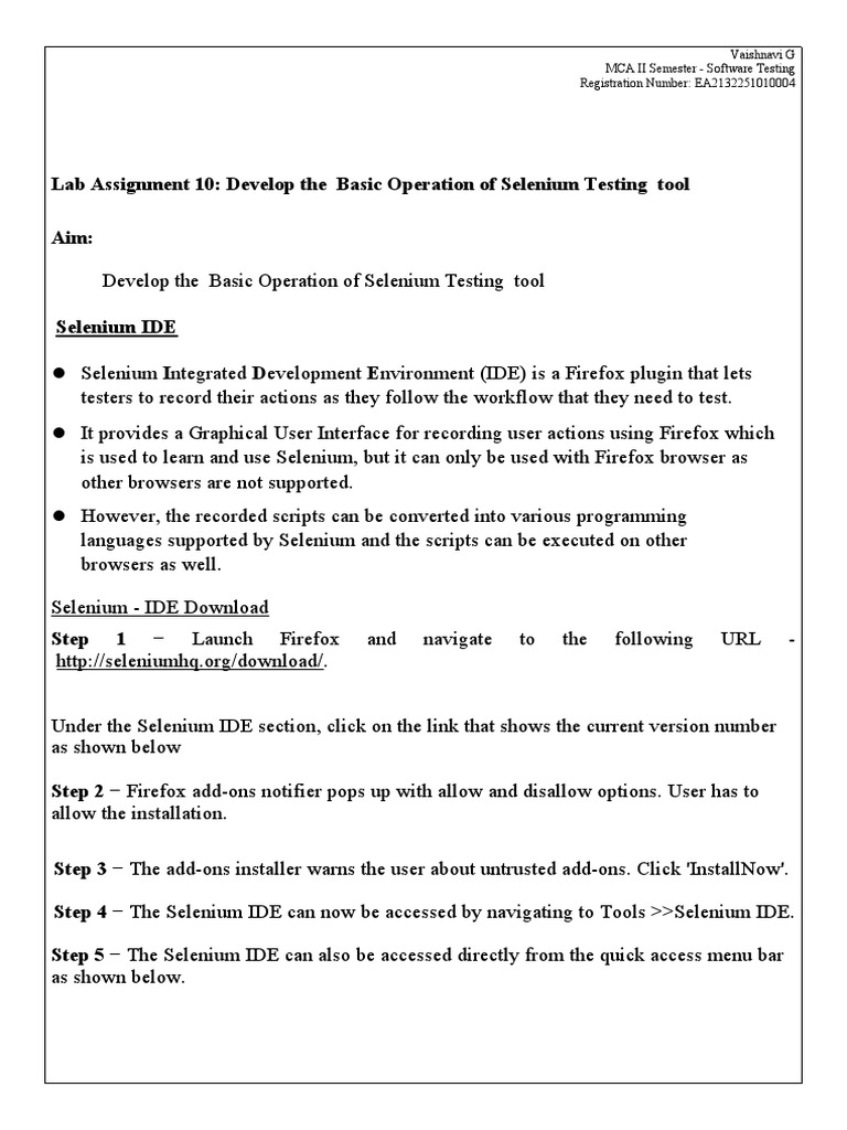Lab Assignment 10 | PDF