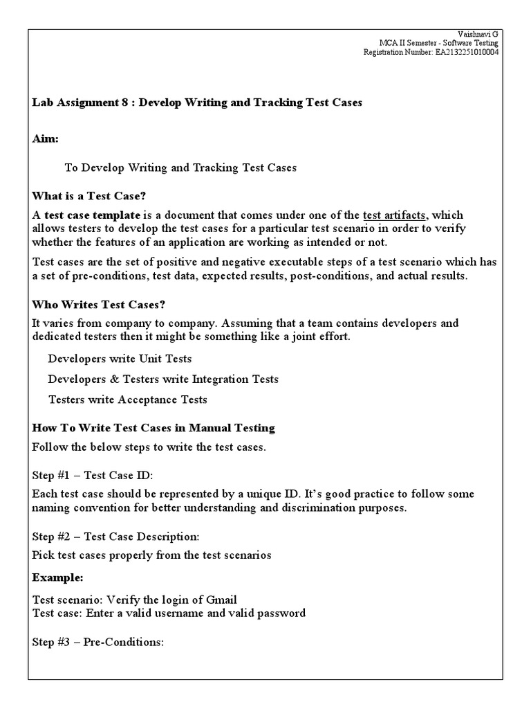 Lab Assignment 8 | PDF | Software Testing | Software Development