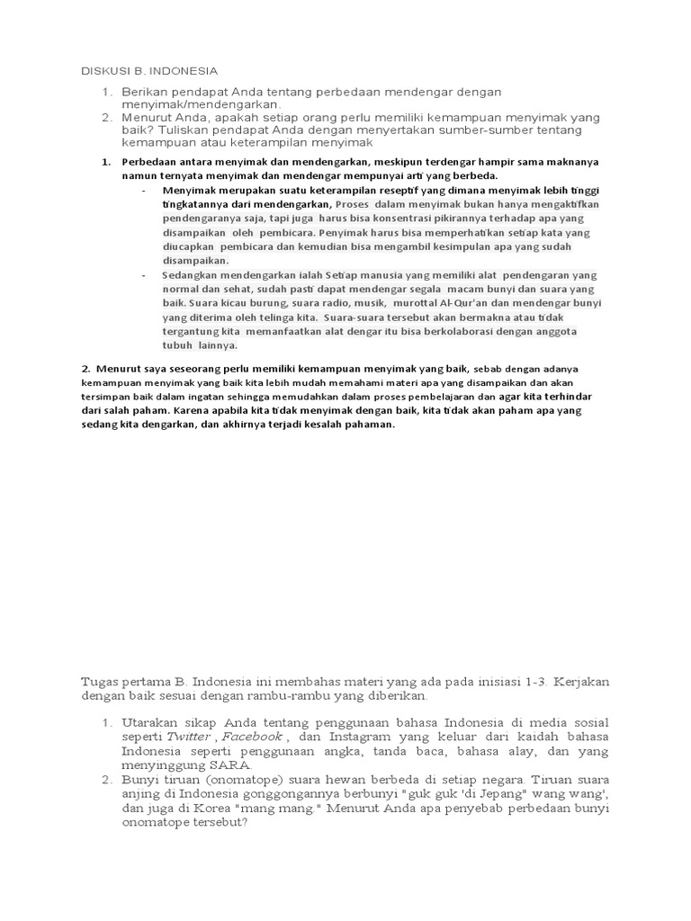 Diskusi Dan Tugas Sesi 3 | PDF