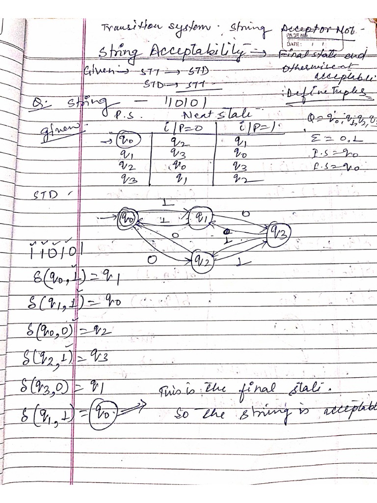 Toc Unit 1 Notes | PDF