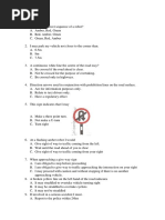 Driving School Notes | PDF | Traffic Light | Traffic