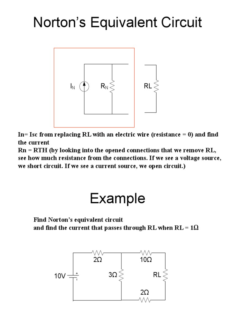 Norton Theorem | PDF | Electrical Network | Electricity