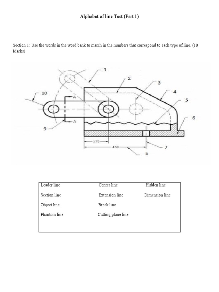 Alphabet of Line Test | PDF