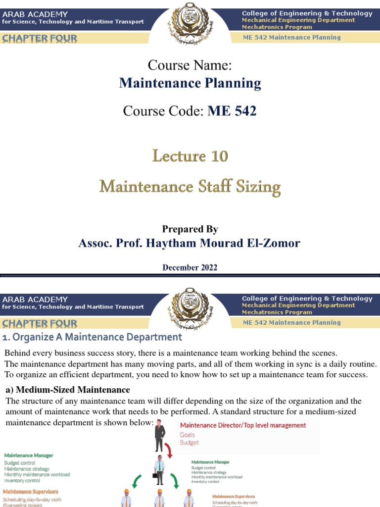Lec 10 Maintenance | Descargar gratis PDF | Reliability Engineering ... Lec 10 Maintenance | Descargar gratis PDF | Reliability Engineering ...