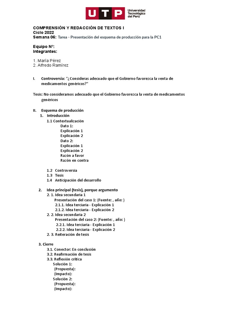 Formato Esquema 6 | PDF
